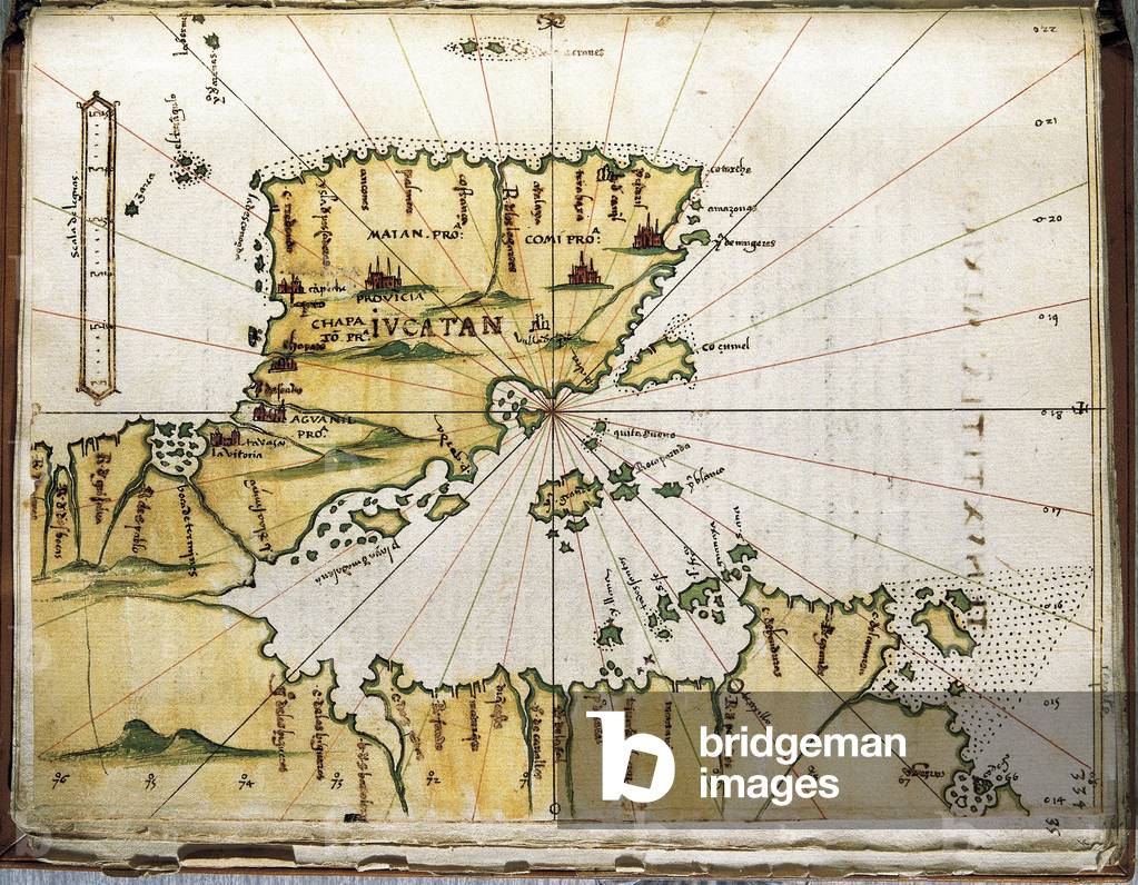 Image of Map of Central America and Peru (map) by Santa Cruz, Alonso de ...