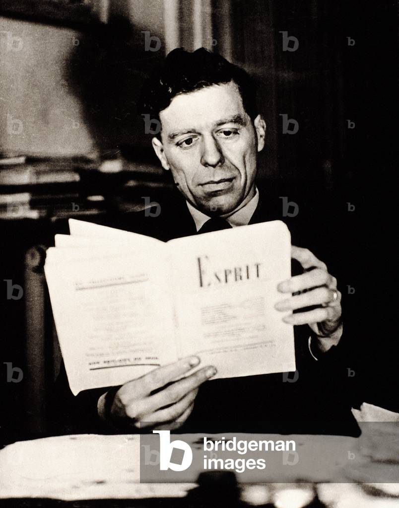 Image of Emmanuel Mounier (1905-1950), French philosopher, founder of ...