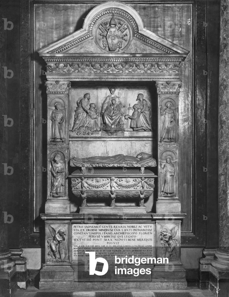 Image of Monument to Cardinal Pietro Riario, in association with the ...
