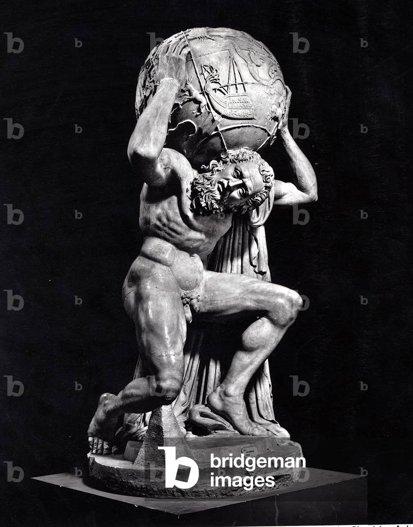 Image of Atlas, front view (marble)