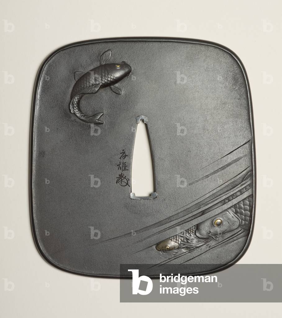 Image of Tsuba, 19th century (iron) by Natsuo, Kano (1828-1898)