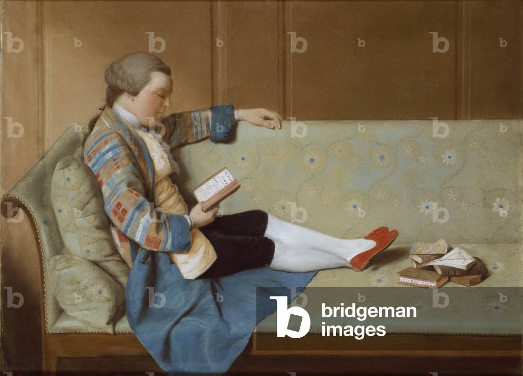 Image of Portrait of a Man Reading - John Farr Reading Horace's by ...