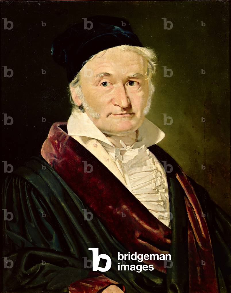 Image of Portrait of Carl Friedrich Gauss, 1840 (oil on canvas) by ...