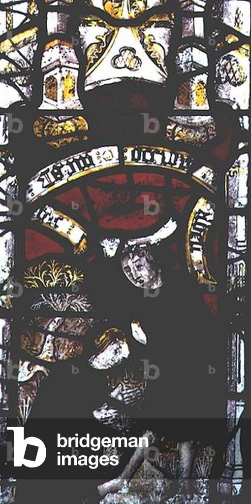 Image of Window depicting Cain and Abel's offerings, British, 15th ...