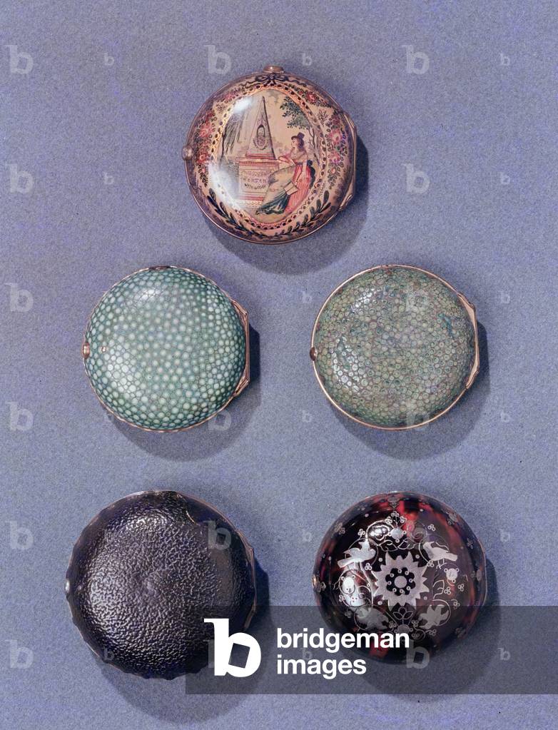 Image of Collection of watch cases, 18th century (horn, tortoiseshell ...