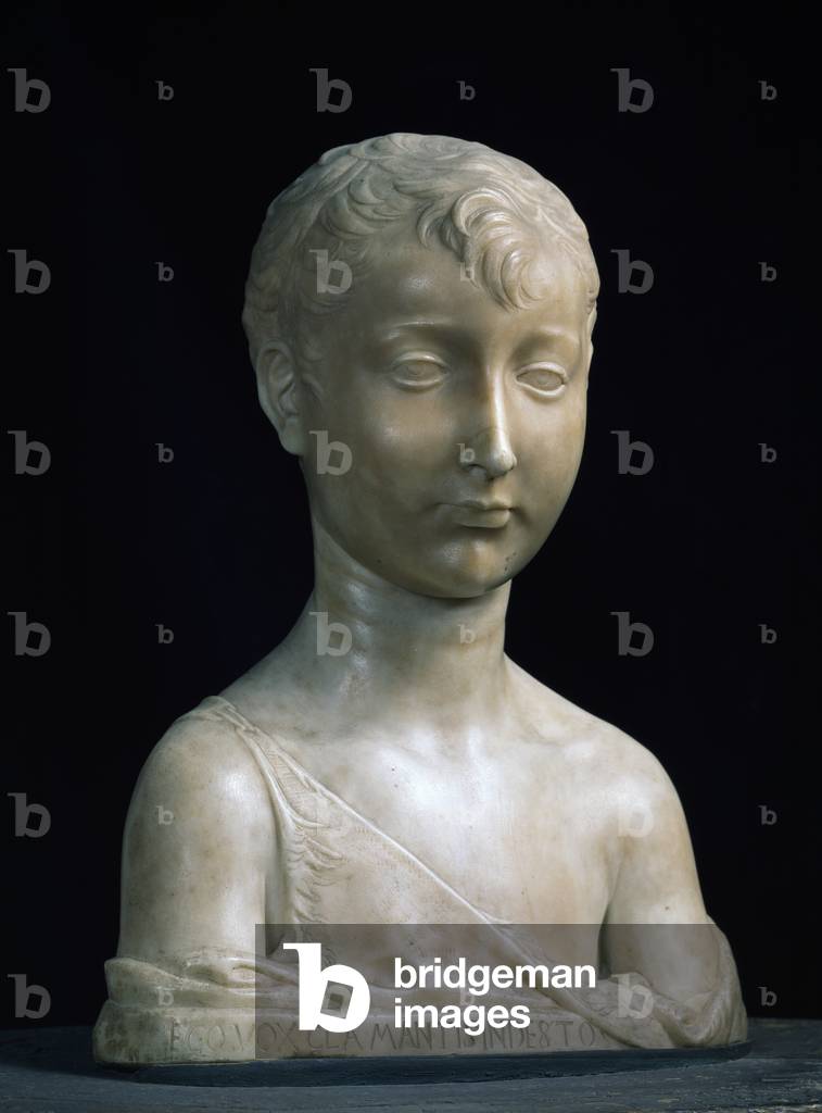 Image of St. John the Baptist as a boy, bust by Antonio