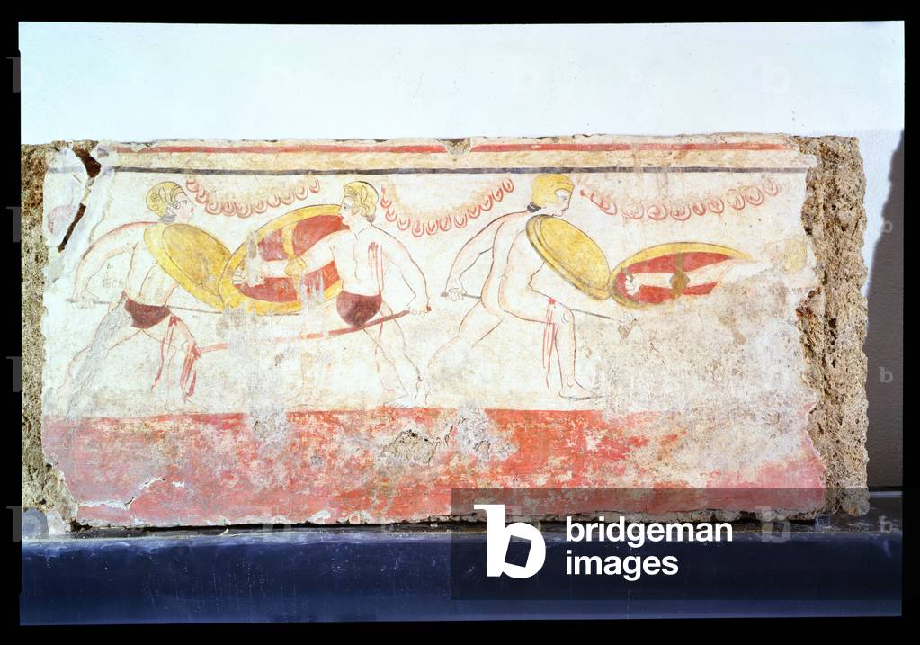 Image of The Battle of the Gladiators, c 3rd century BC (fresco)