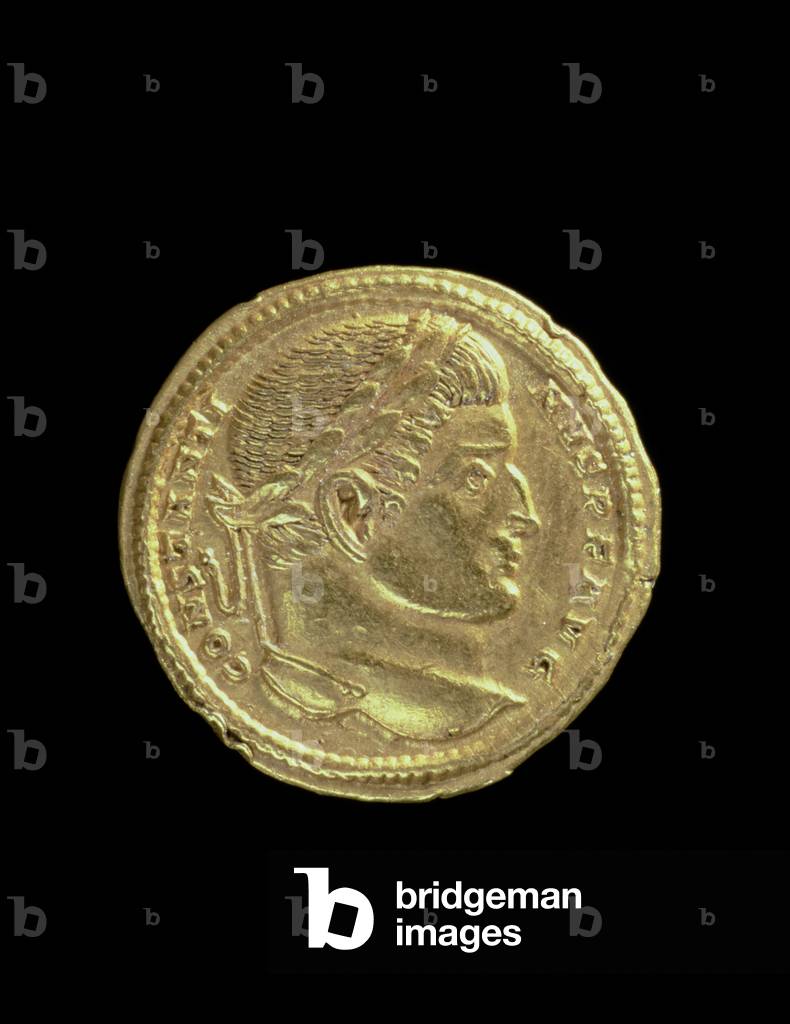Image of Solidus (obverse) of Constantine, I the Great (AD 306-AD 337 ...