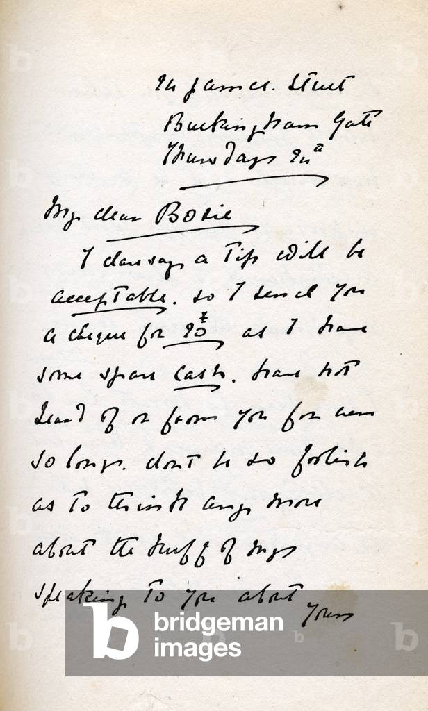 Image of Letter to Lord Alfred Douglas from his father Lord Queensberry,