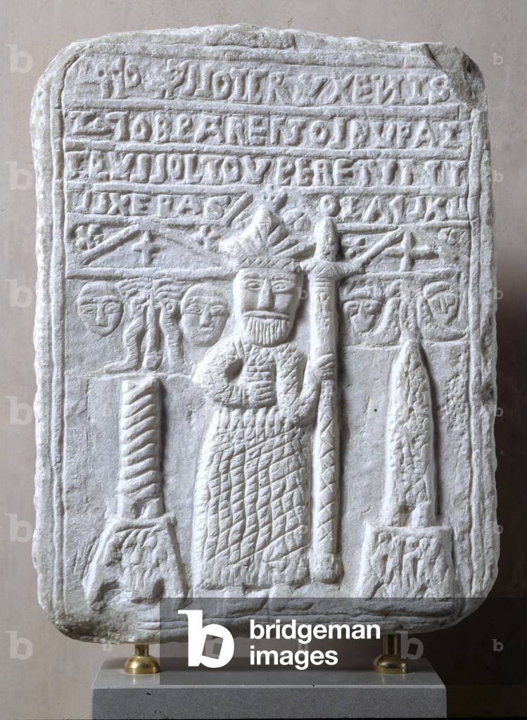 Image of Relief depicting Constantine the Great with a 'magical ...