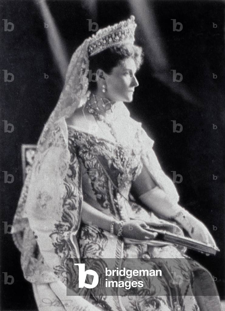 Image of Portrait of Empress Alexandra Feodorovna (1872-1918) in the ...