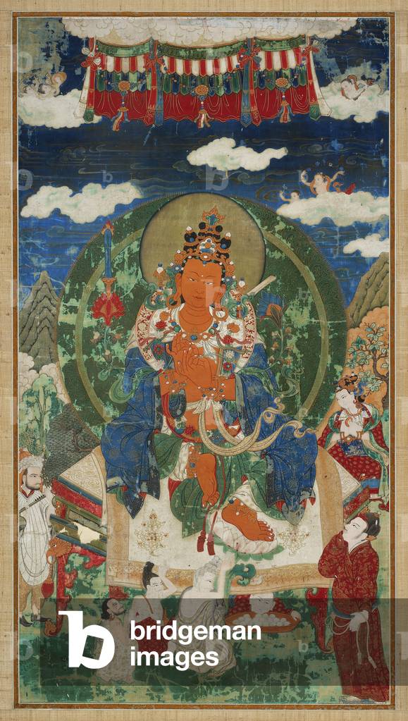 Image of The First Kulika King of Shambala, Manjusrikirti (distemper on ...