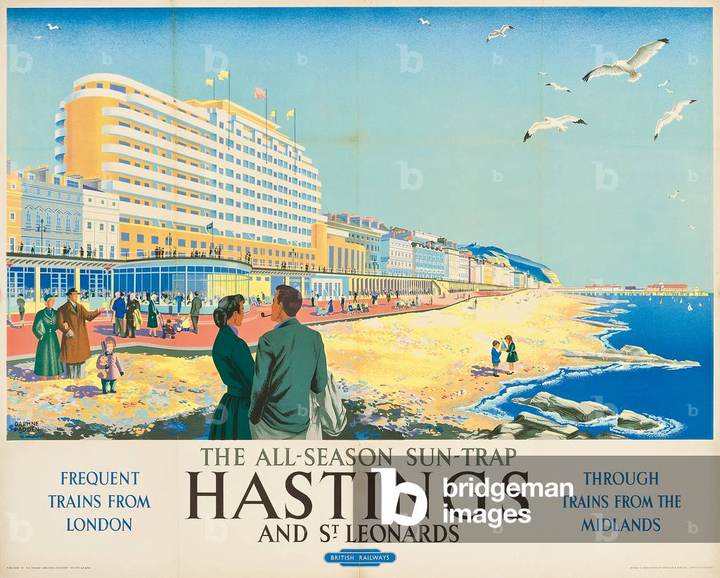Image of Hastings and St. Leonards, poster advertising British Railways ...