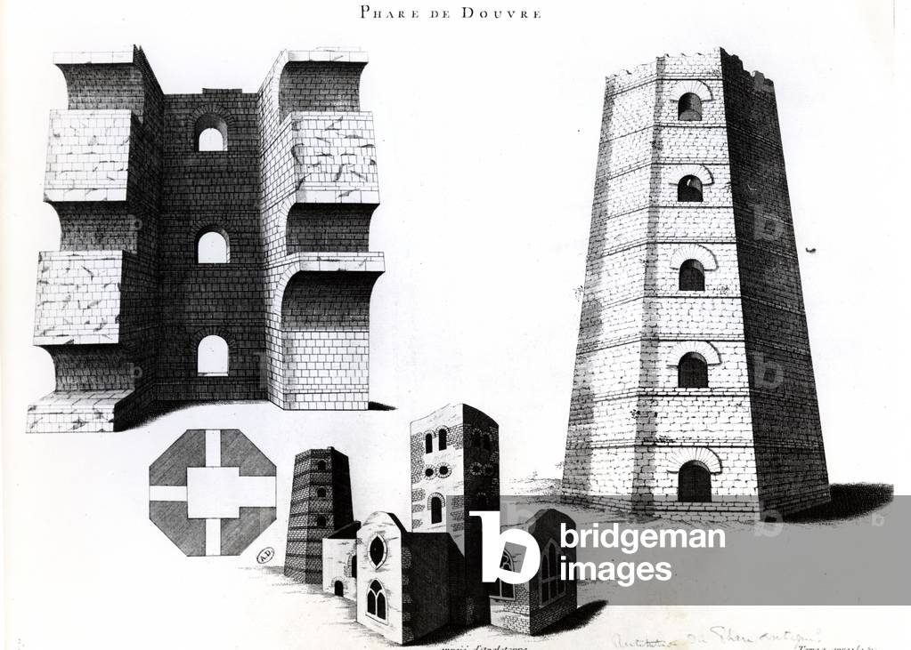 Image of Roman Lighthouse and Church of St. Mary-in-Castro at Dover ...