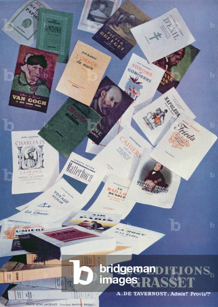 Image of Advertisement for 'Les Editions Grasset', from the magazine ...