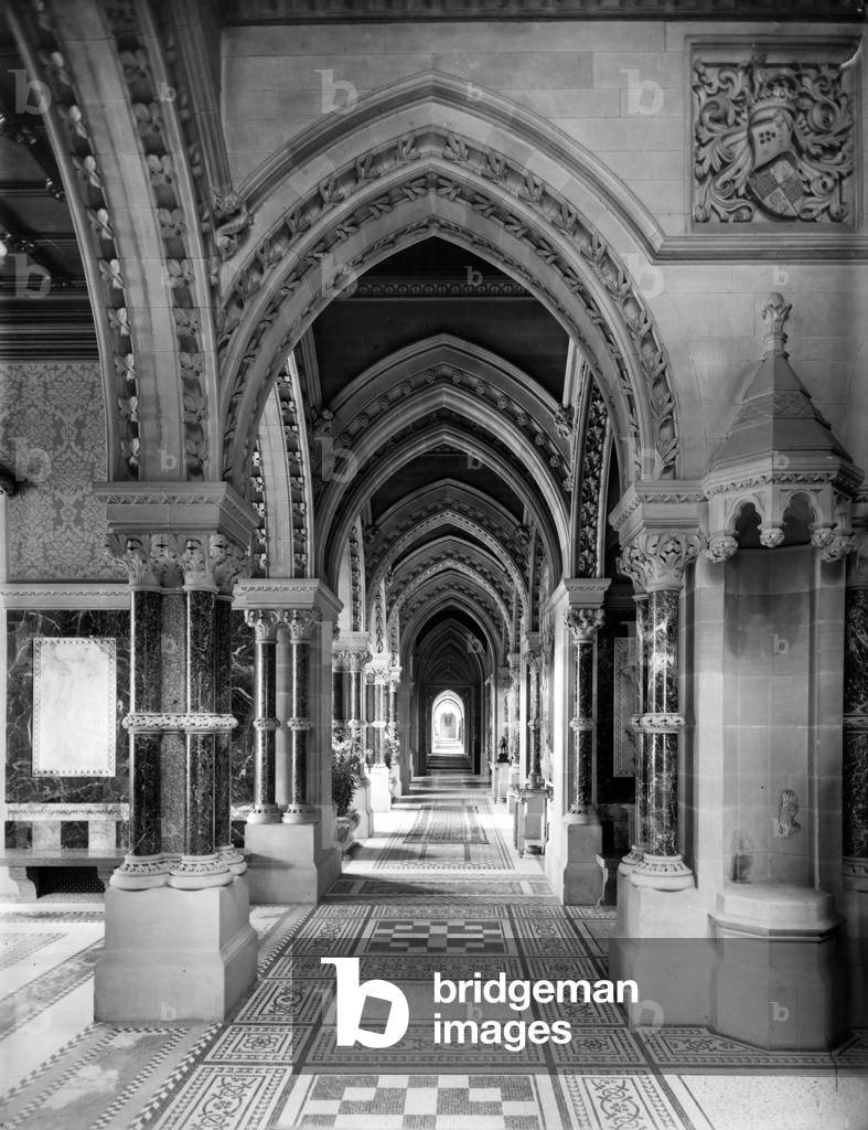 Image of A corridor at Eaton Hall, Cheshire, from 'The English Country ...