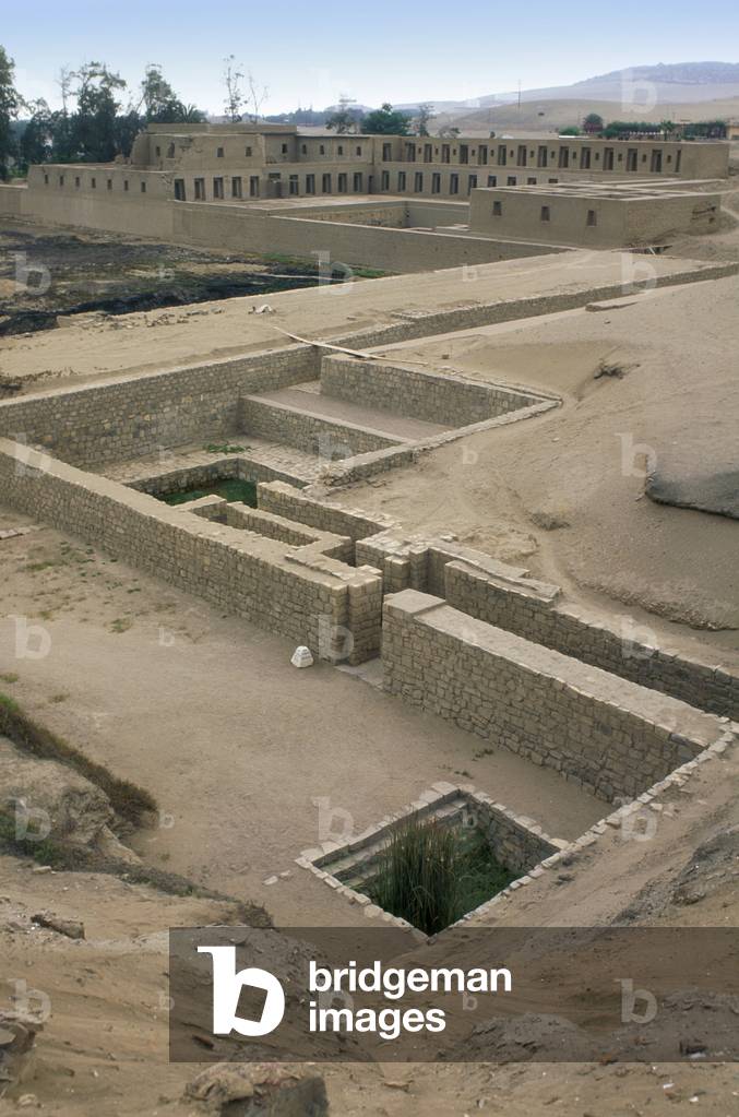 Image of inca culture: moon temple, lima pachacamac, peru