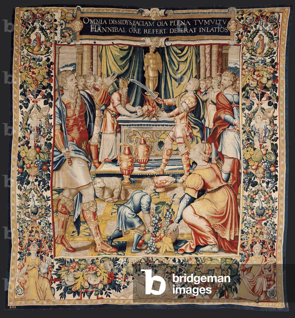 Image of The History of Hannibal, c.1570 (tapestry) by Flemish School ...