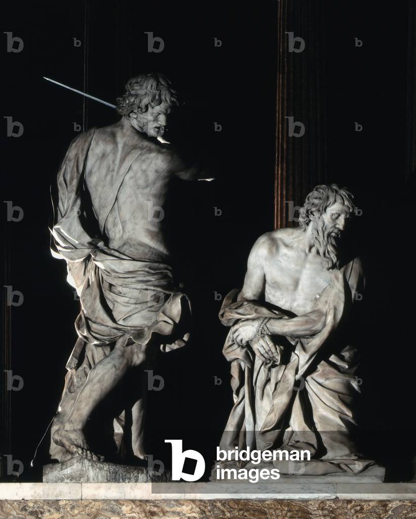 Image of The Beheading of St. Paul, 1633-47 (marble) by Algardi ...