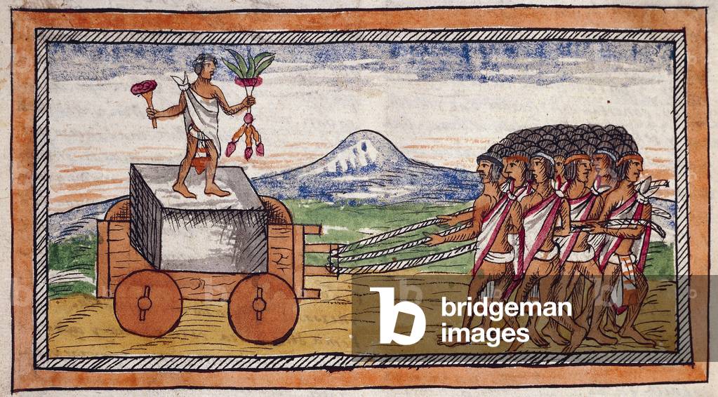 Images of artwork by Diego Duran (16th century) from Bridgeman Images