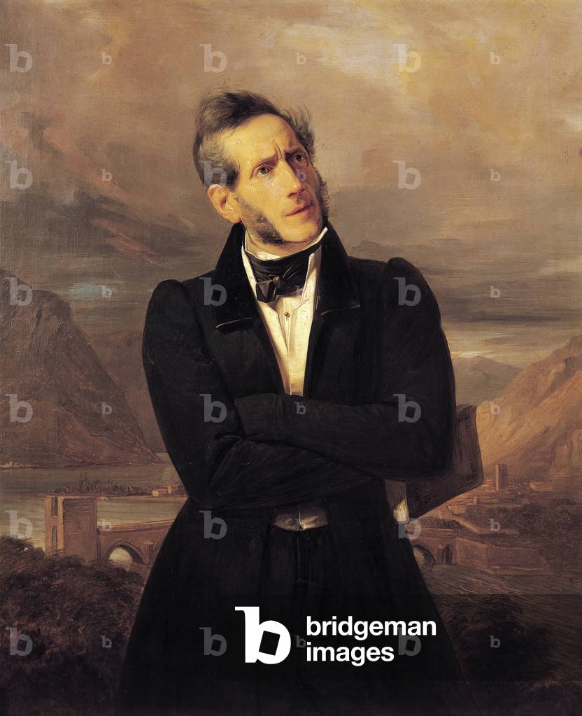 Image of Manzoni villa at Brusuglio, ca 1832, di Massimo d'Azeglio ...