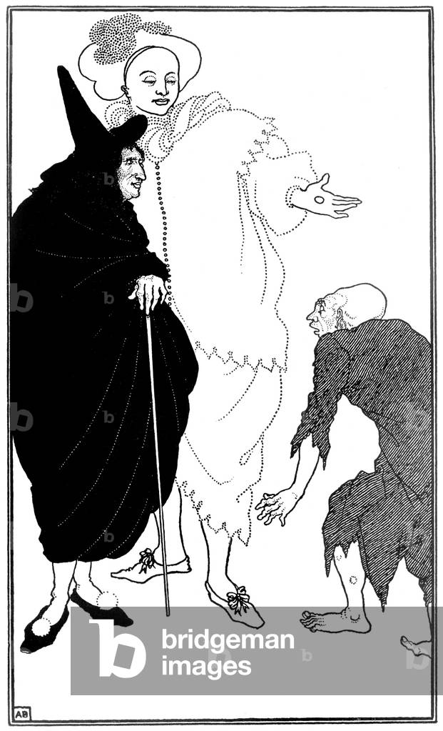 Image of Don Juan, Sganarelle and the Beggar, illustration from 'Don ...