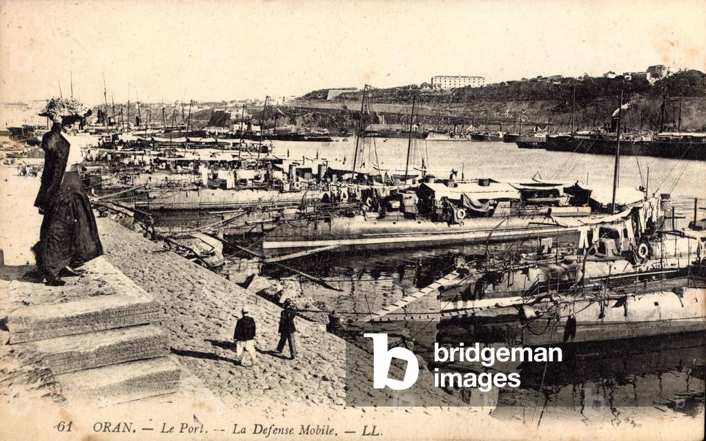 Image of Oran Algerien, Le Port, la Defense Mobile, Kriegsschiffe ...