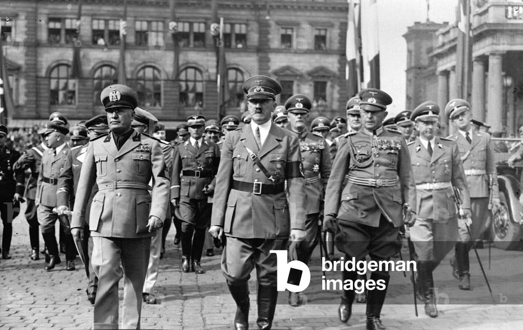 Image of WWII - Hitler and Mussolini 1940 : The image from