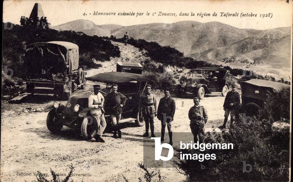 Image of Marokko, Manöver Executee par le 2e Zouaves, Region Taforalt, Okt