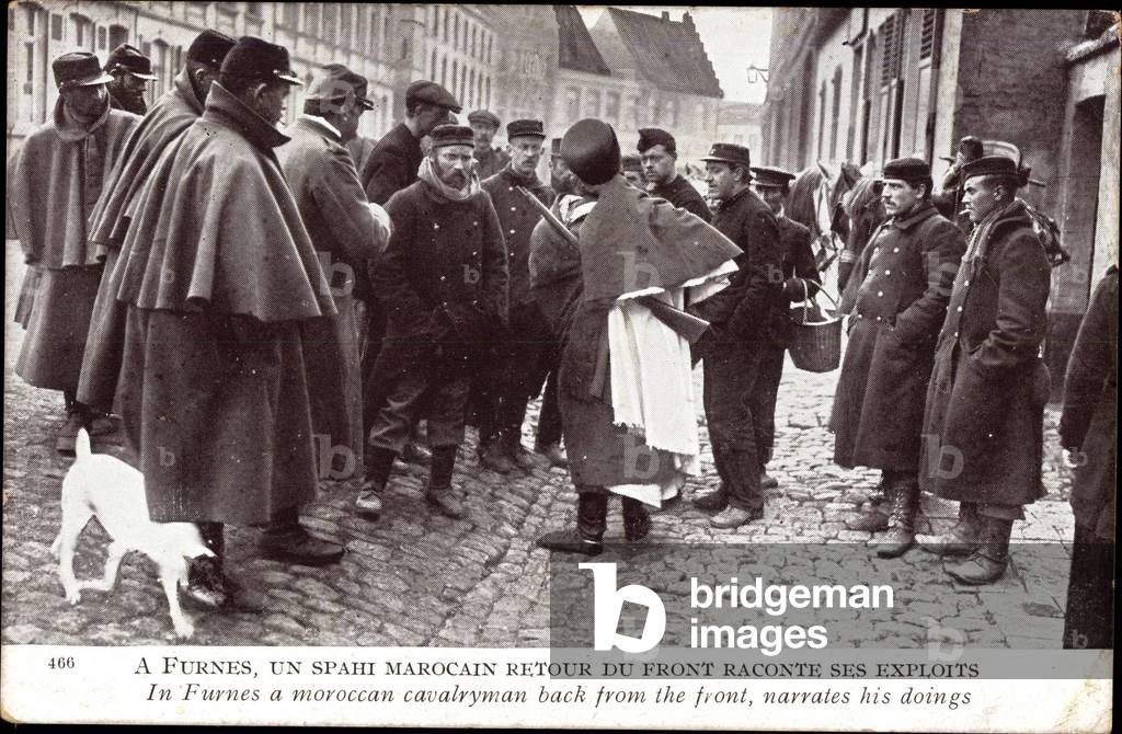 Image of Furnes Westflandern, Un Spahi Marocain retour du Front raconte ses