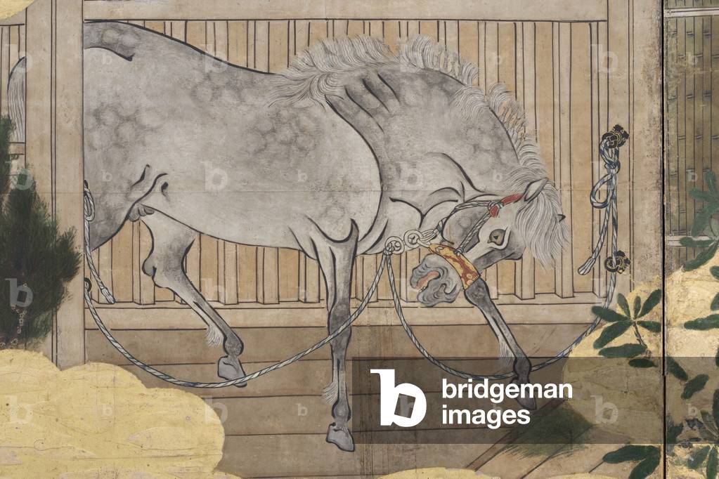 Image of Detail of Spring in the Palace, six-fold screen from 'The by ...