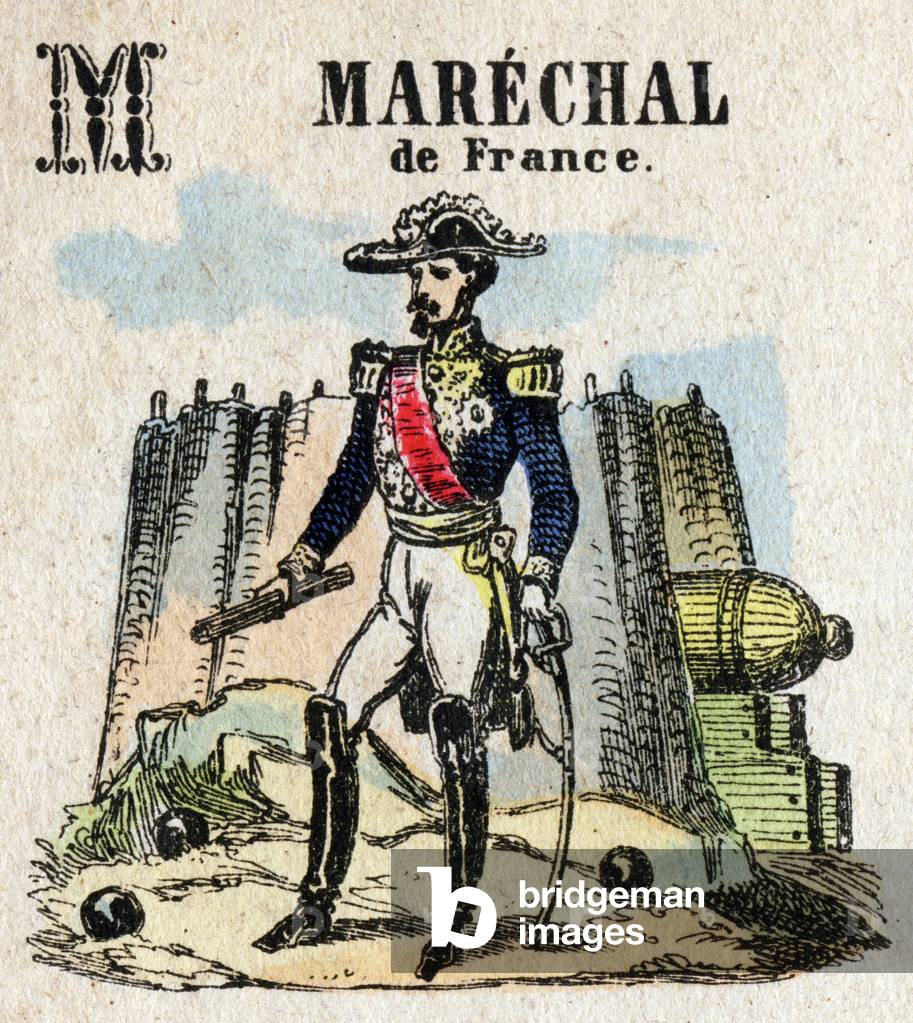 Image of Abecedary. Letter M as Marechal of France. Small encyclopedic ...