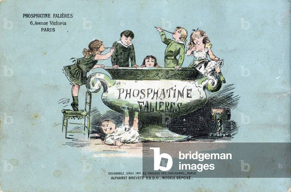 Image of Alphabet de la Phosphatine Falieres Alphabet brevete S.G.D.G ...