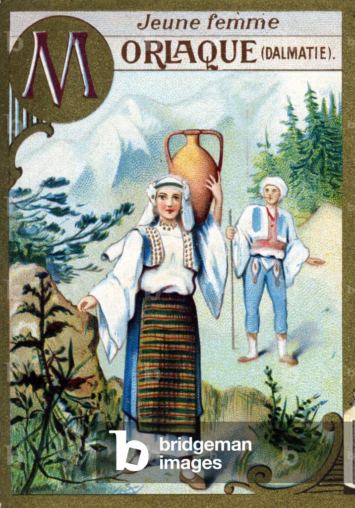 Image of Letter M as a Moriac young woman . Alphabet women.