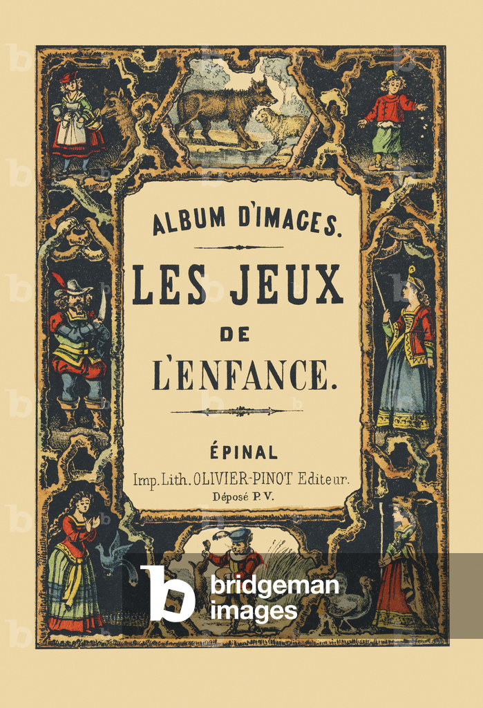 Image of Cover of the picture album 'Les jeux de l'enfance'”. Imaging by French School, (19th ...