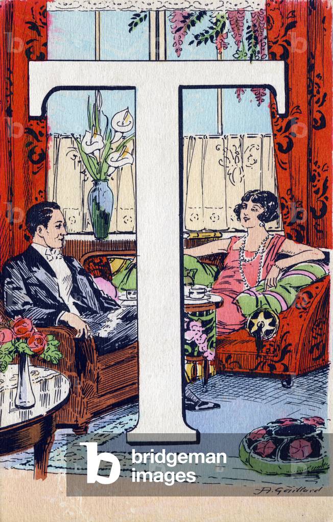 Image of Letter T like The. Abecedary in postcards. Illustrations by A ...