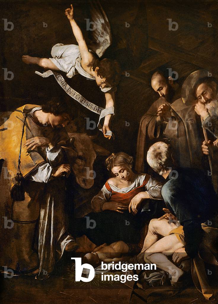 Image of Nativity, 1609 (oil on canvas) by Caravaggio, Michelangelo ...