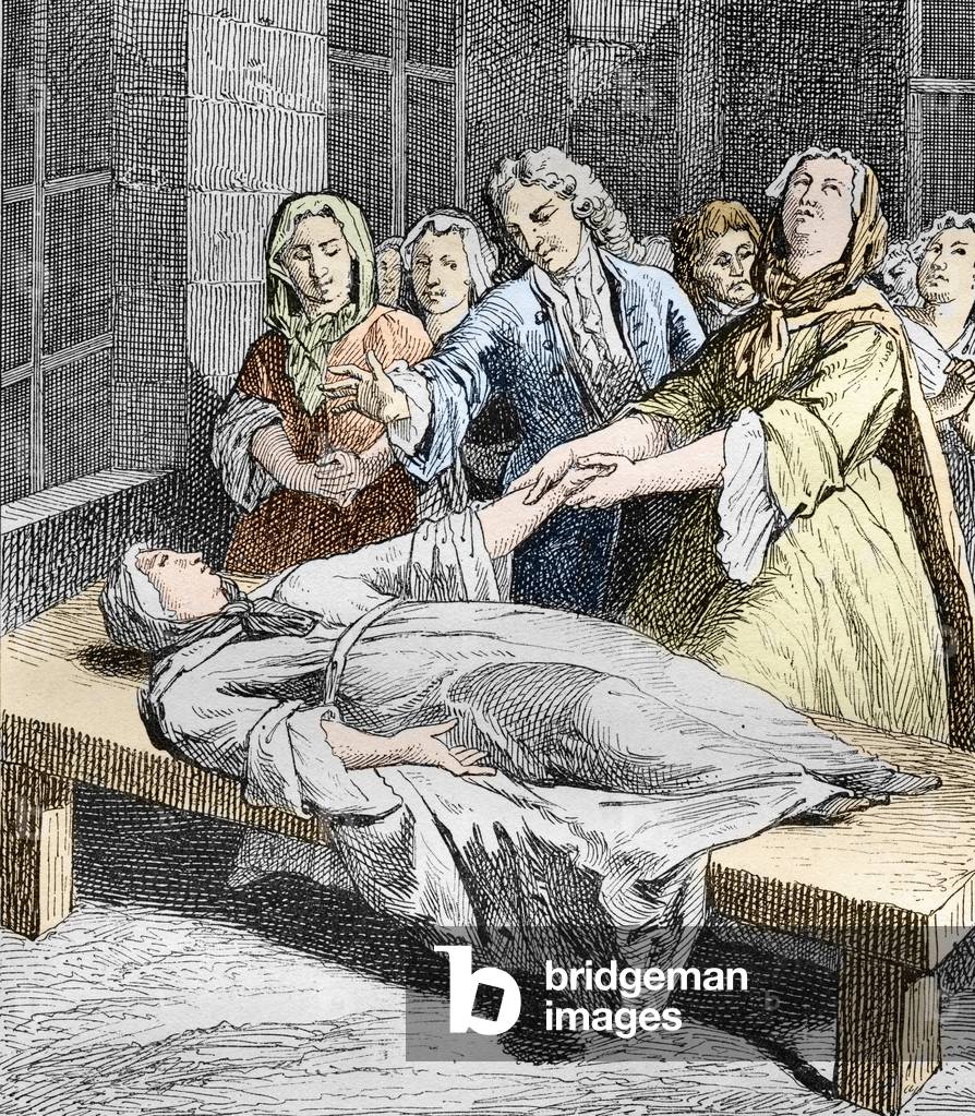 Image of Catherine Bigot experiencing Jansenist Convulsions, from ‘Les ...