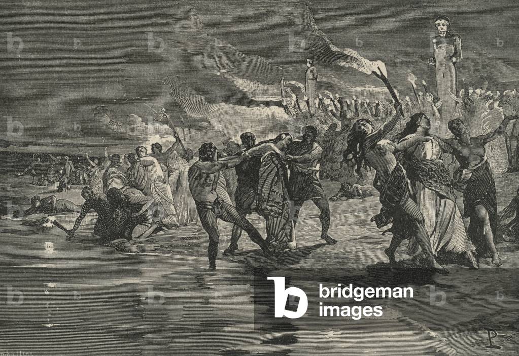 Image of Roman Antiquite “” the bacchanals that were held, at night,