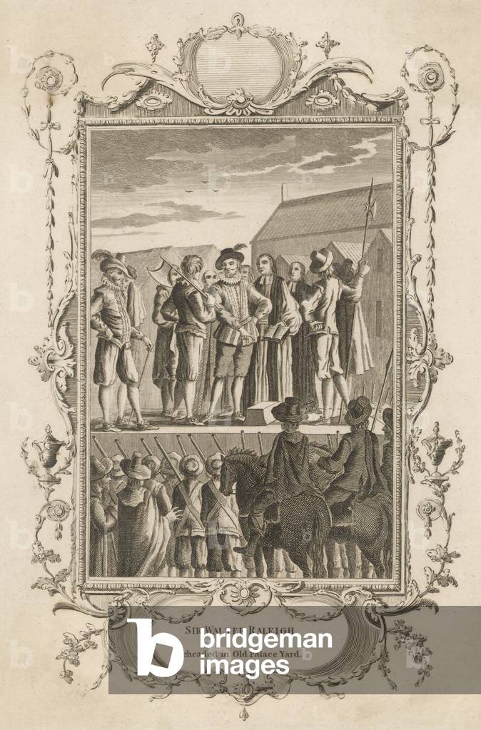 Image of Execution of Sir Walter Raleigh (1552-1618) 1618 (engraving)