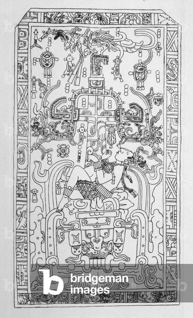 Mayan Astronaut Drawing