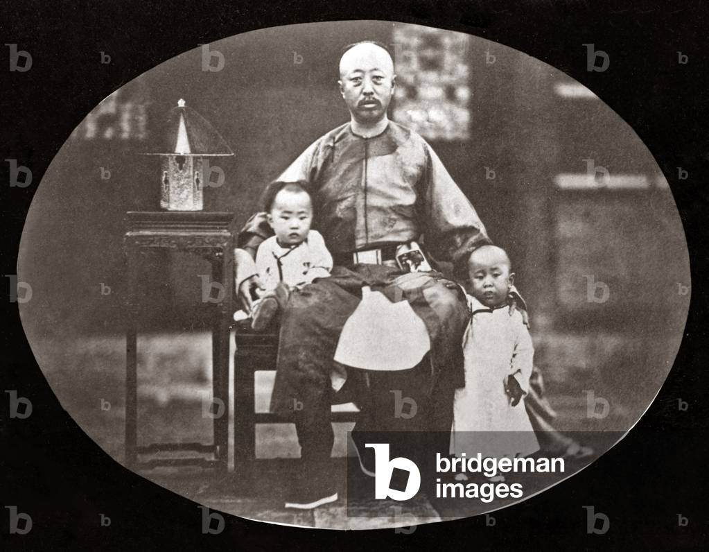 Image of Last Emperor of China, with his father Prince Chun