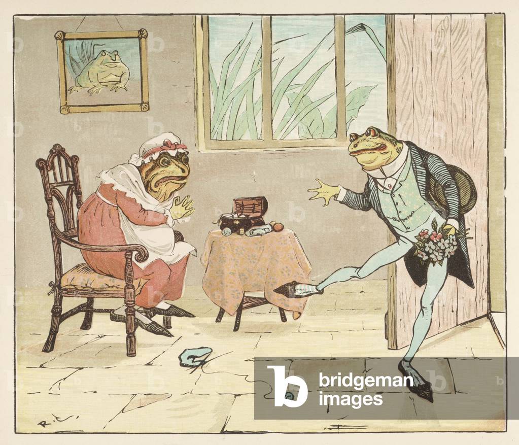 Image of FROG A-WOOING 2/4 by Caldecott, Randolph (1846-86)