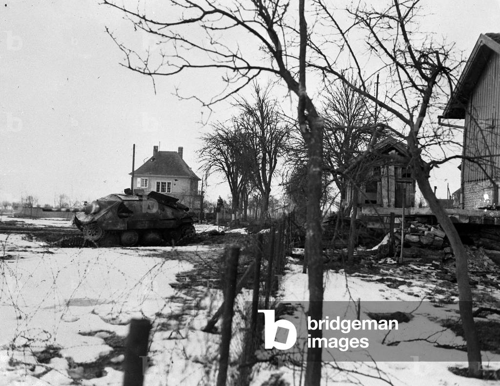 Image of WWII:Near Kilstett (Alsace) France around 5 January 1945 ...