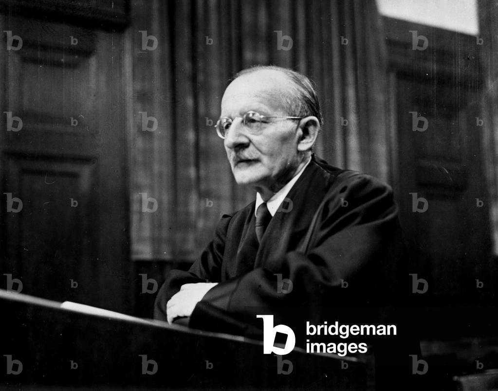 Image of Second World War (1939-1945) - Nuremberg proceedings 1946: At one