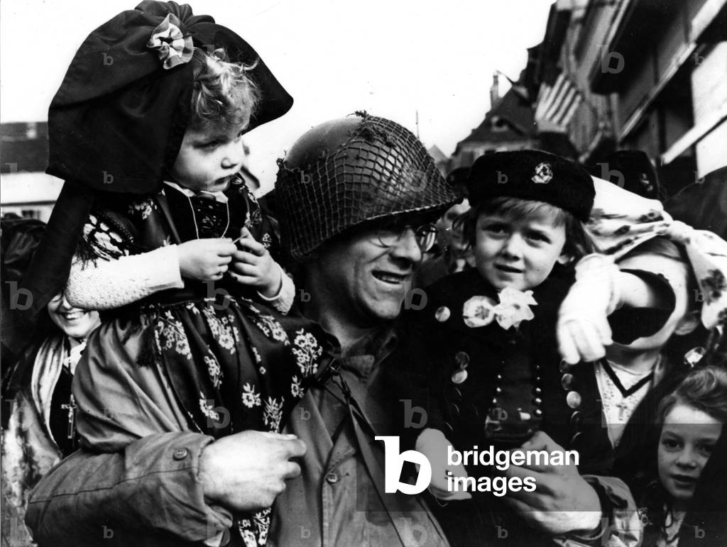 Image of WWII:Colmar (Alsace) France 3 February 1945: A non ...