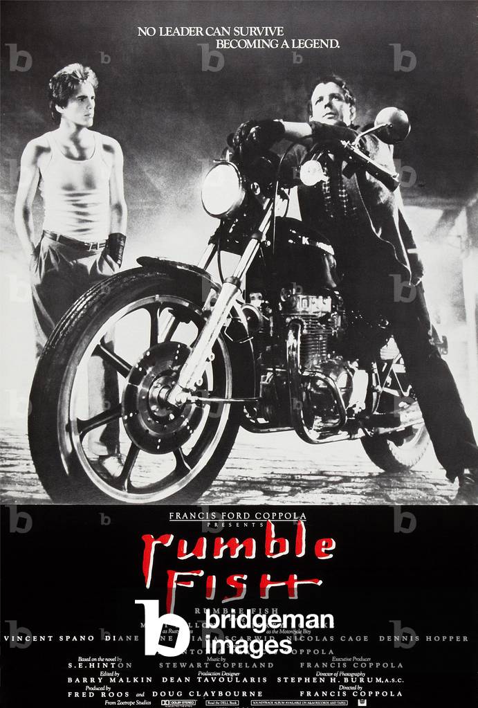 Image of RUMBLE FISH, from left: Matt Dillon, Mickey Rourke, 1983,