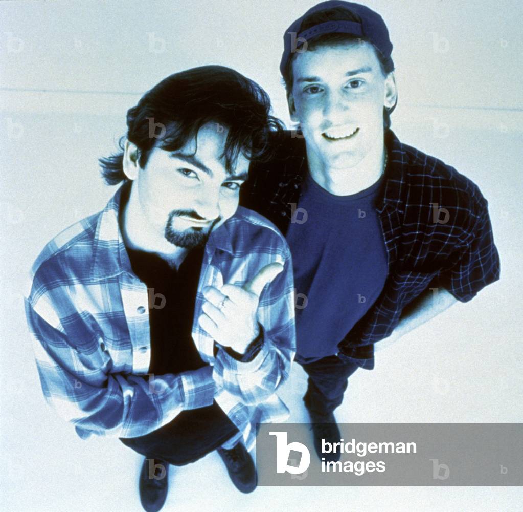 Image of CLERKS, Brian O'Halloran, Jeff Anderson, 1994, (c) Miramax ...