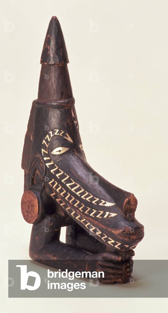 Image of Canoe prow ornament (nguzu nguzu) from Ysabel, Solomon Islands ...