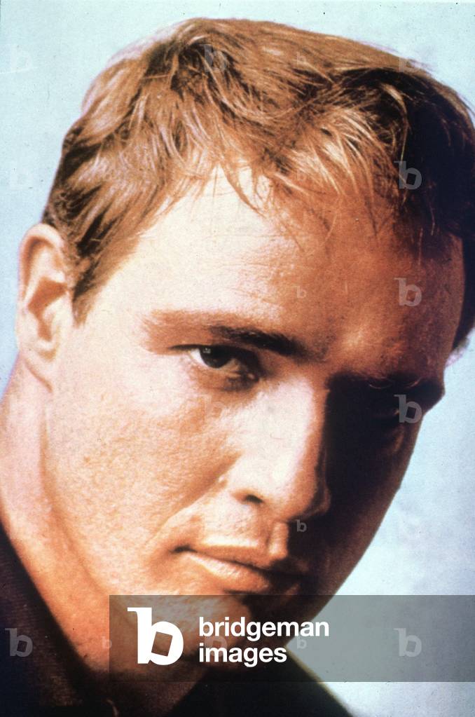 Image of Portrait de l'acteur americain Marlon Brando (1924 - 2004).